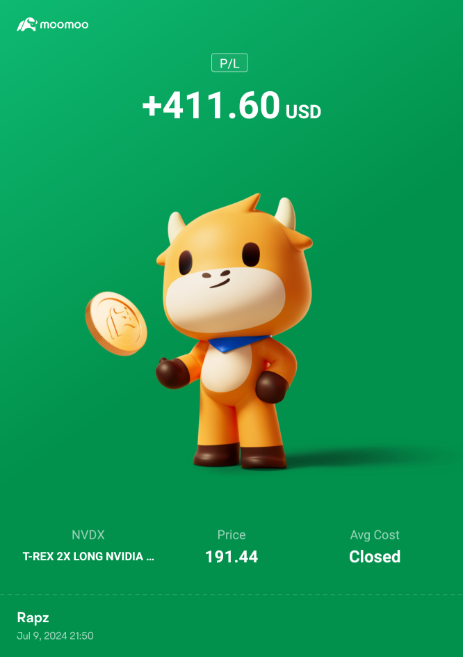 T-REX 2X LONG NVIDIA DAILY TARGET ETF (NVDX)株価リアルタイム・ニュース - Moomoo