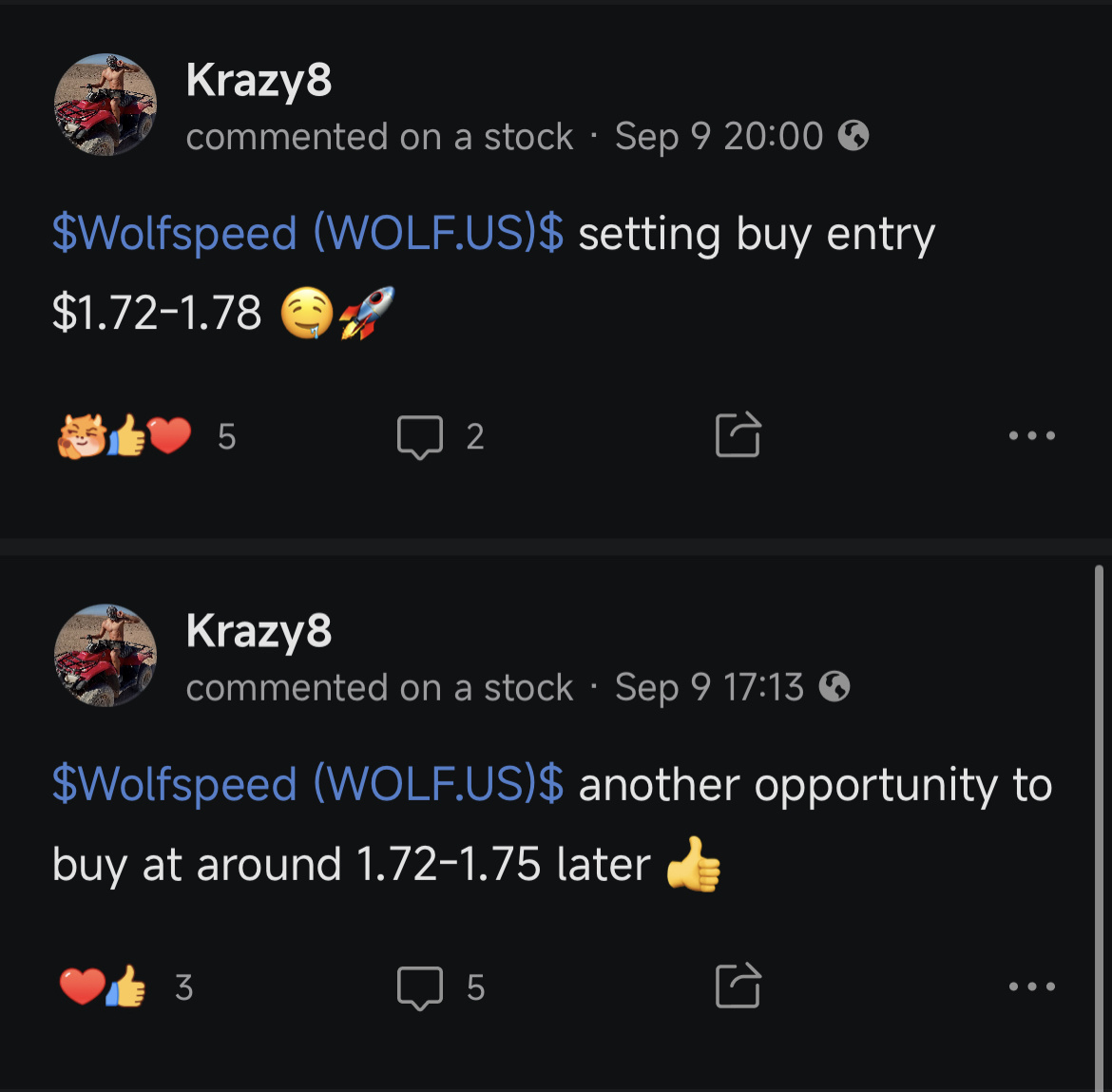 $Wolfspeed (WOLF.US)$ For those who did entry well done!! ... - moomoo Community