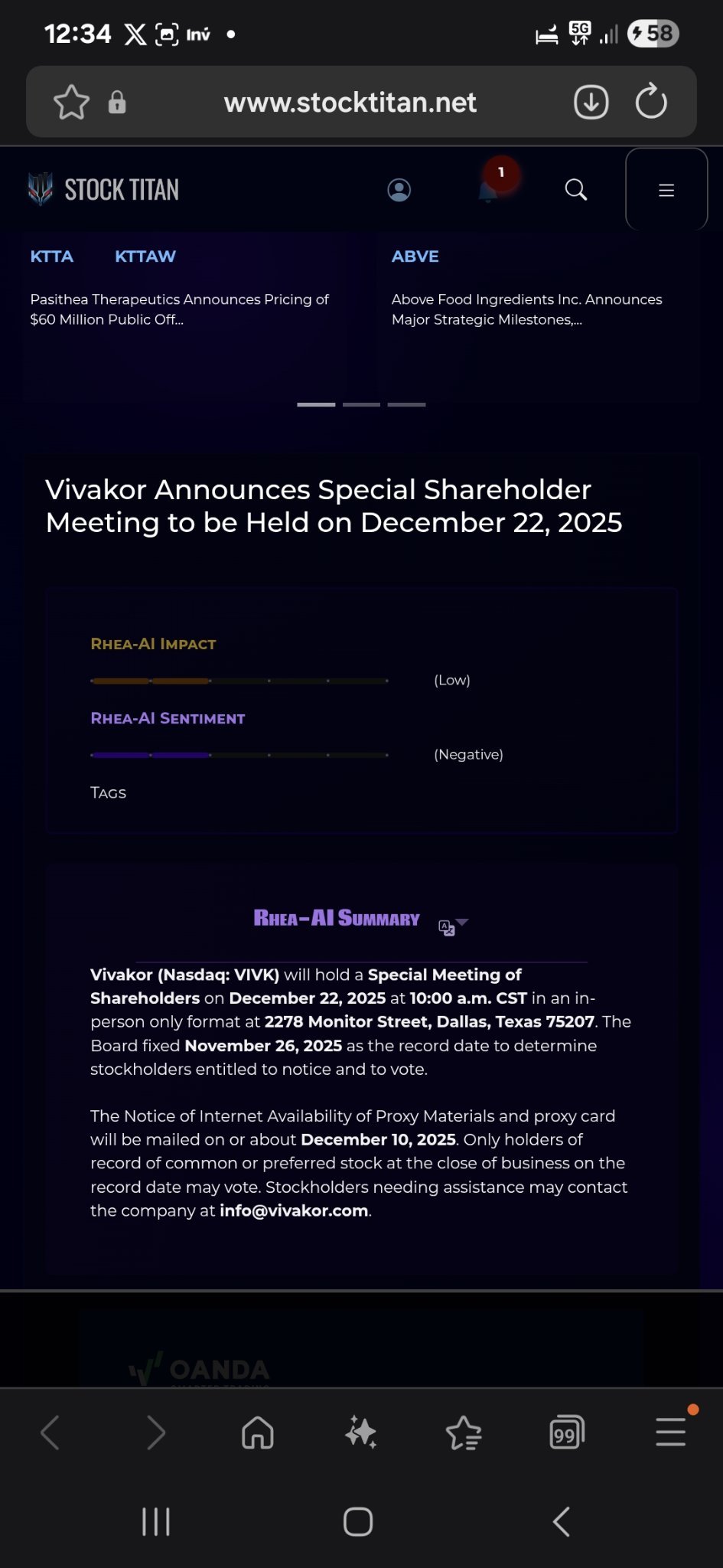 $Vivakor (VIVK.US)$ RS coming .. - moomoo Community