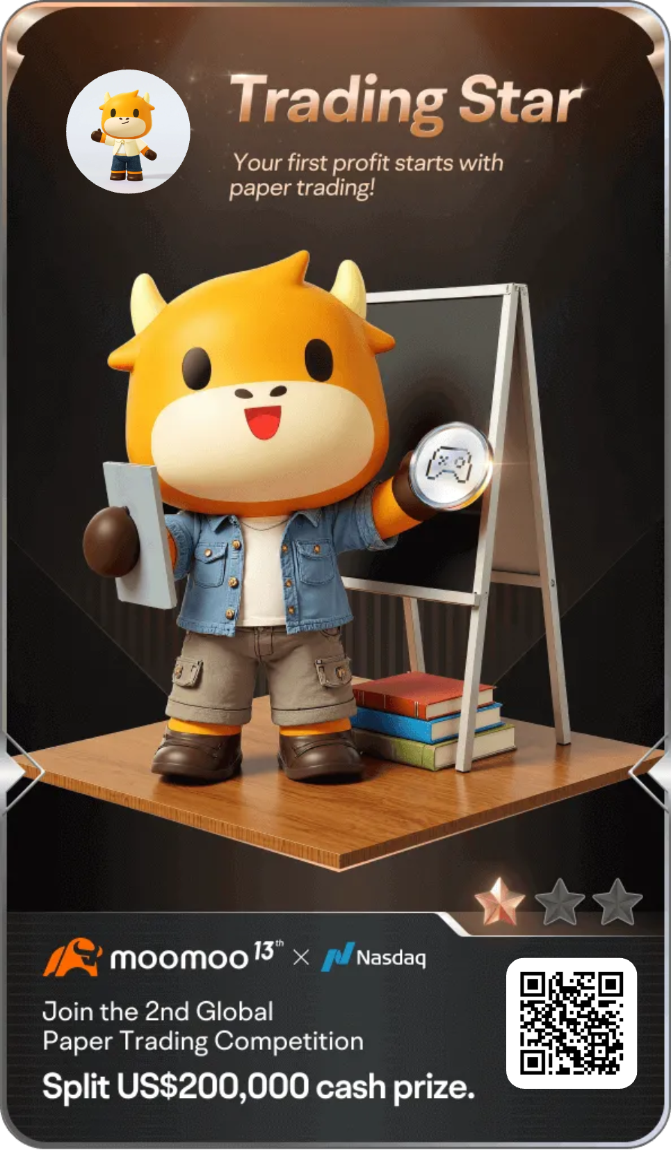 I'm in the 2nd moomoo Global Paper Trading Competition, turn ...