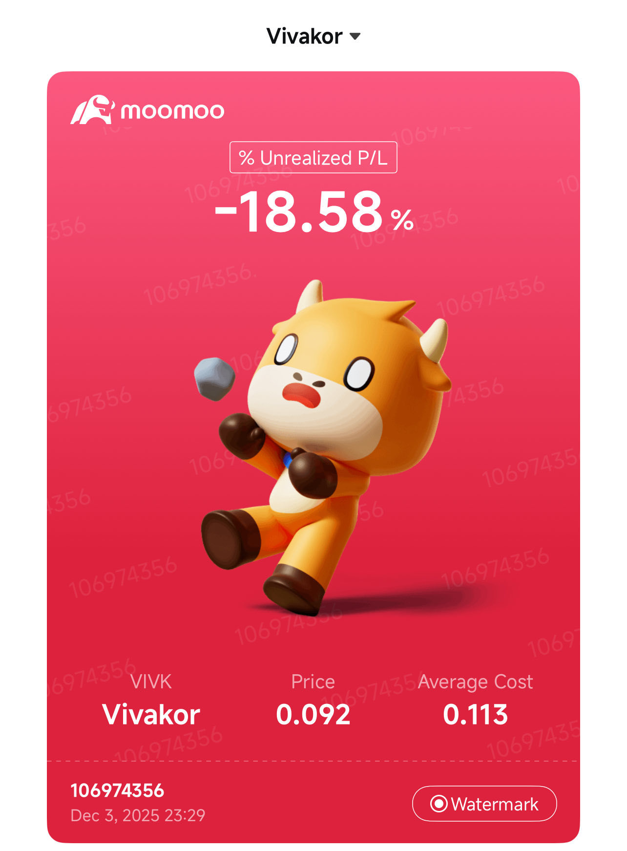 $Vivakor (VIVK.US)$ 我買的是哪一個，我拋售的是哪一個 - moomoo 社區