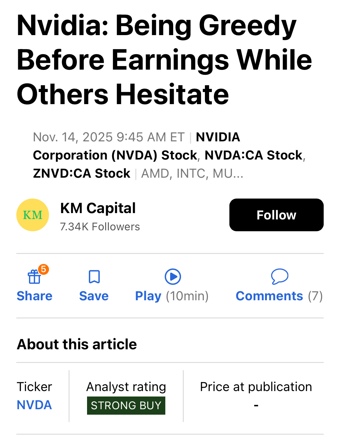 NVIDIA: Aggressive Stance Before Earnings Amid Caution from ...