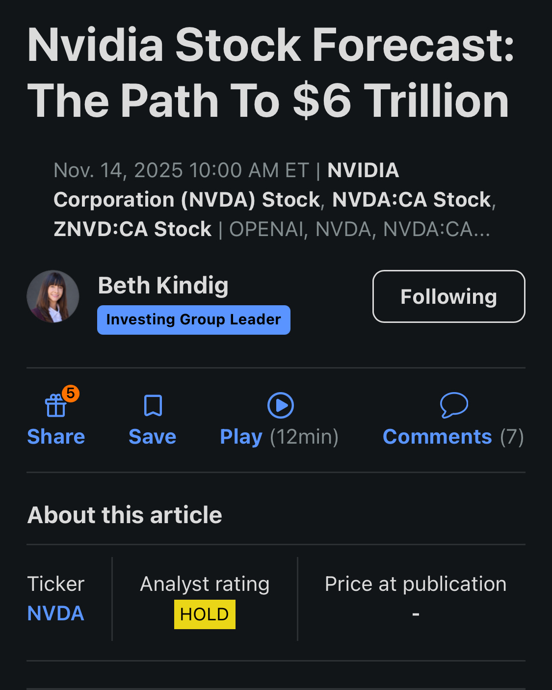 NVIDIA Stock Price Forecast: The Path to a $6 Trillion Valua... - moomoo Community