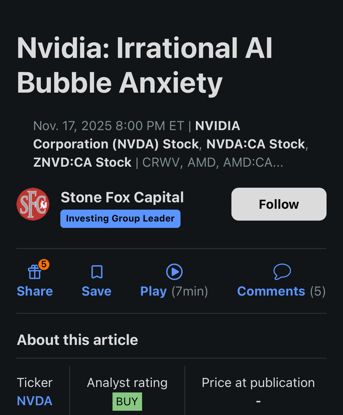 NVIDIA: Irrational Concerns About an AI Bubble - moomoo Community